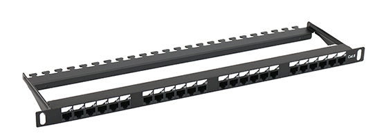 24 port 0.5U Class VI 180 degree unshielded distribution frame NPP ...