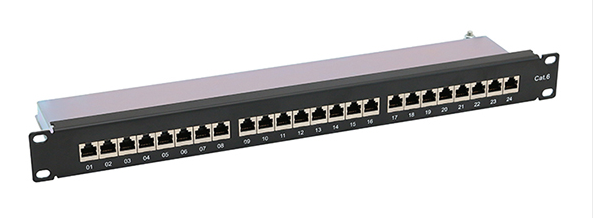 24 port Category 6 90 degree shielded distribution frame NPP-F624120 ...